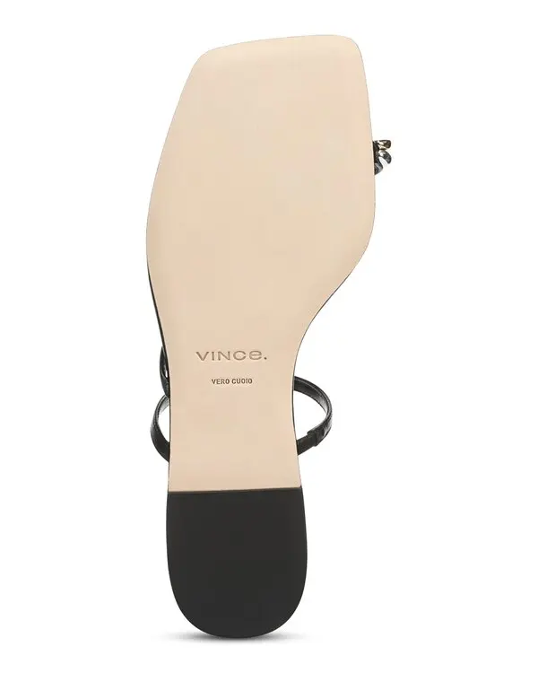 Vince Polli Toe Ring Sandals - Black