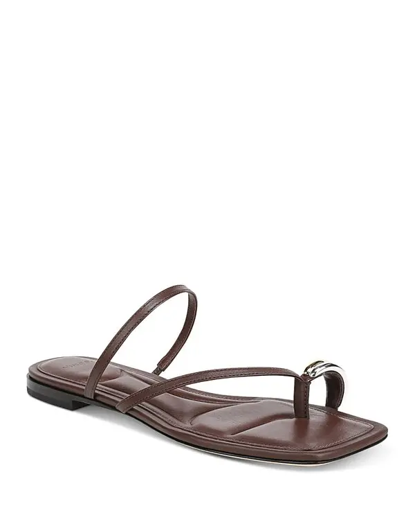 Vince Polli Toe Ring Sandals - Molten Brown