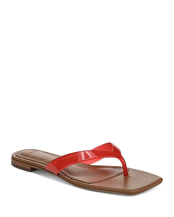Vince San Juan Thong Sandals - Tomato Red