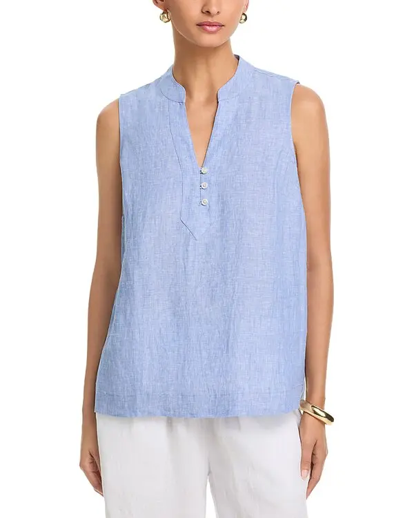 Tommy Bahama Coastalina Sleeveless Popover Shirt - French Blue