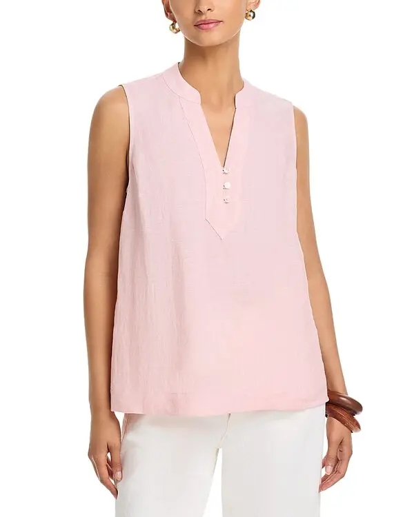 Tommy Bahama Coastalina Sleeveless Popover Shirt - Light Salmon