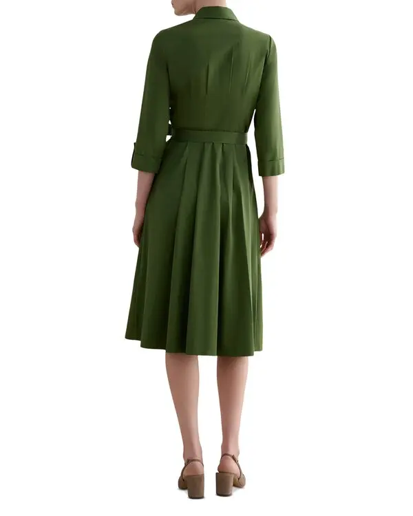 HOBBS LONDON Petites Brigitta Button Front Midi Dress