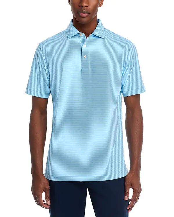 Peter Millar Hales Performance Polo Shirt - Bluebird
