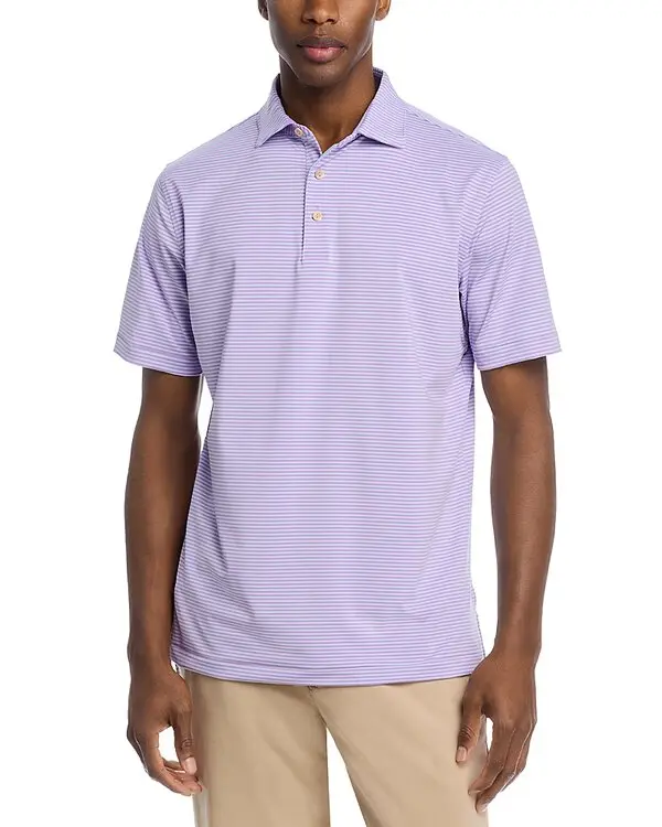 Peter Millar Hales Performance Polo Shirt - Purple Iris