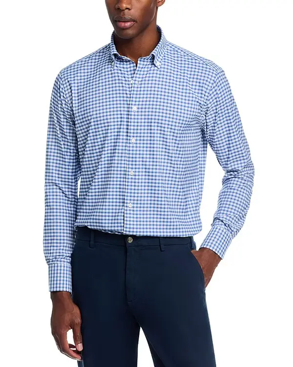 Peter Millar Lewis Performance Twill Sport Shirt - Windsor Blue