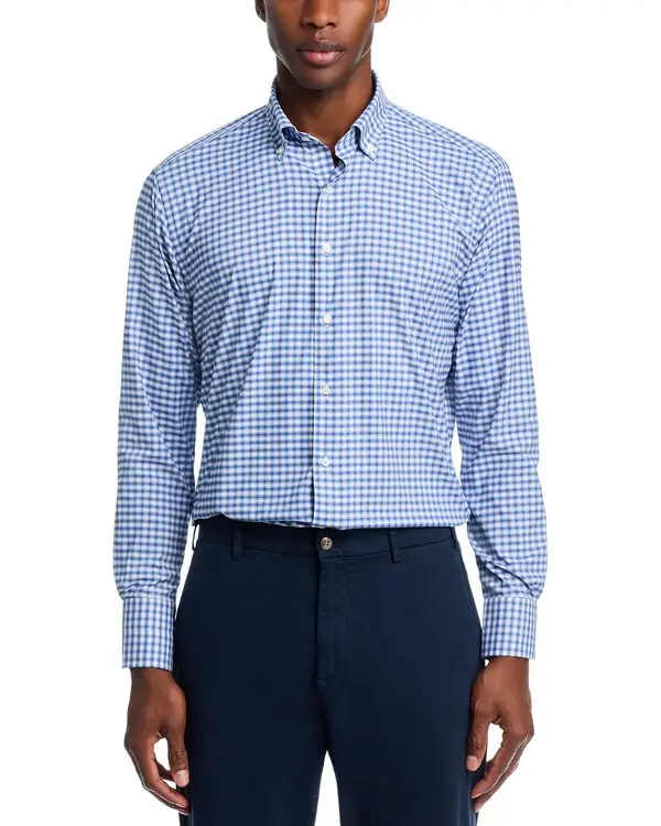 Peter Millar Lewis Performance Twill Sport Shirt - Windsor Blue