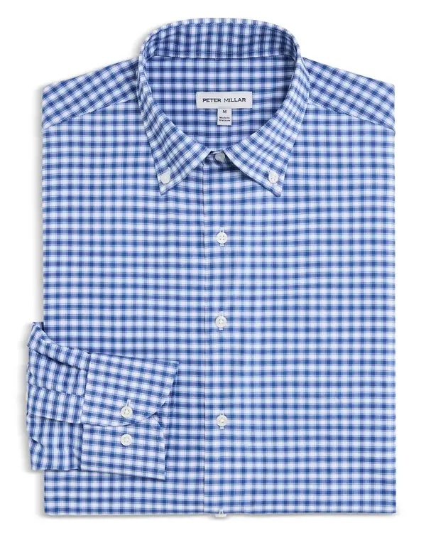 Peter Millar Lewis Performance Twill Sport Shirt - Windsor Blue