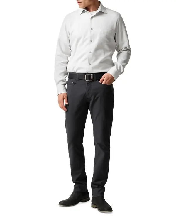 Rodd & Gunn Airtex Long Sleeve Sports Fit Shirt - Dusk