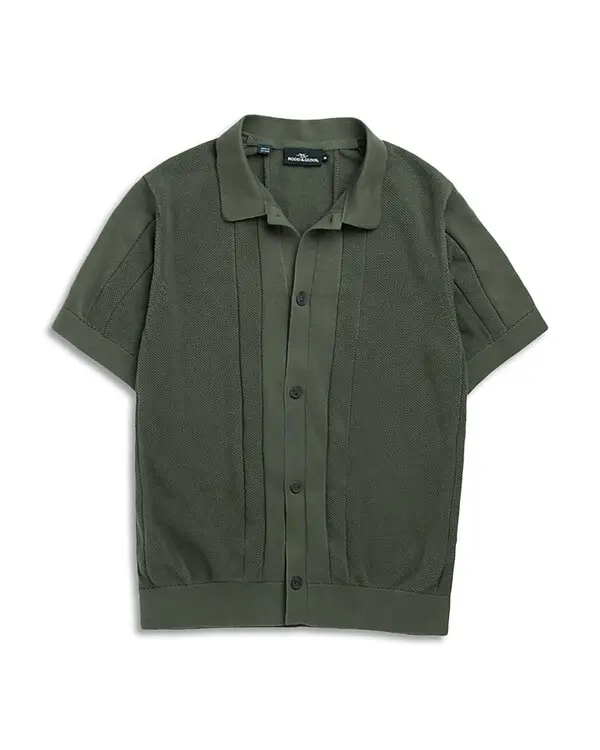 Rodd & Gunn Cobb River Knit Button Shirt - Forest