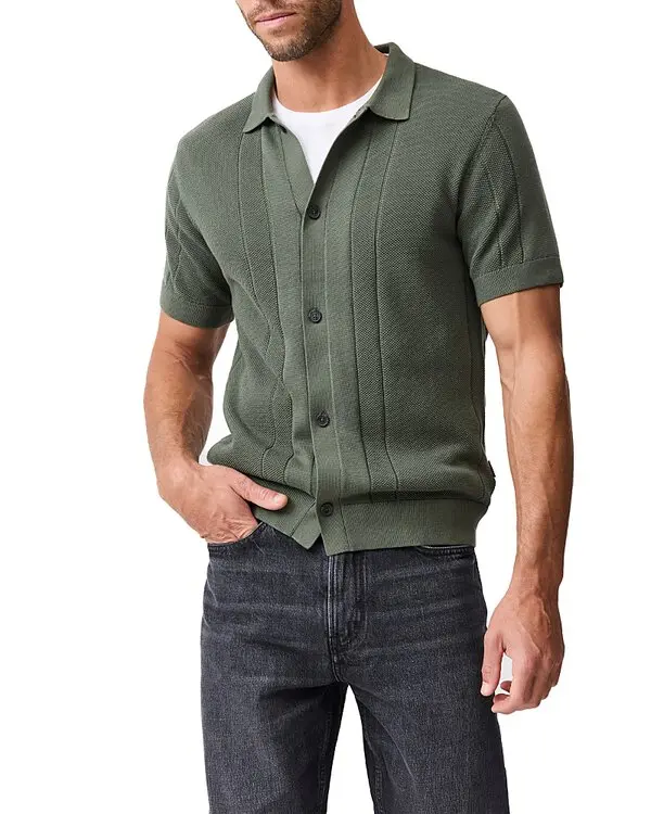 Rodd & Gunn Cobb River Knit Button Shirt - Forest