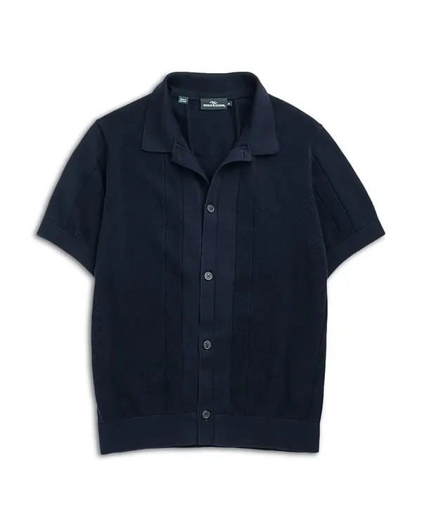 Rodd & Gunn Cobb River Knit Button Shirt - Midnight