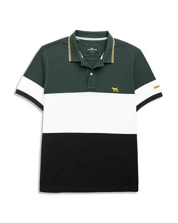 Rodd & Gunn Homebay Color Blocked Sports Fit Polo - Onyx