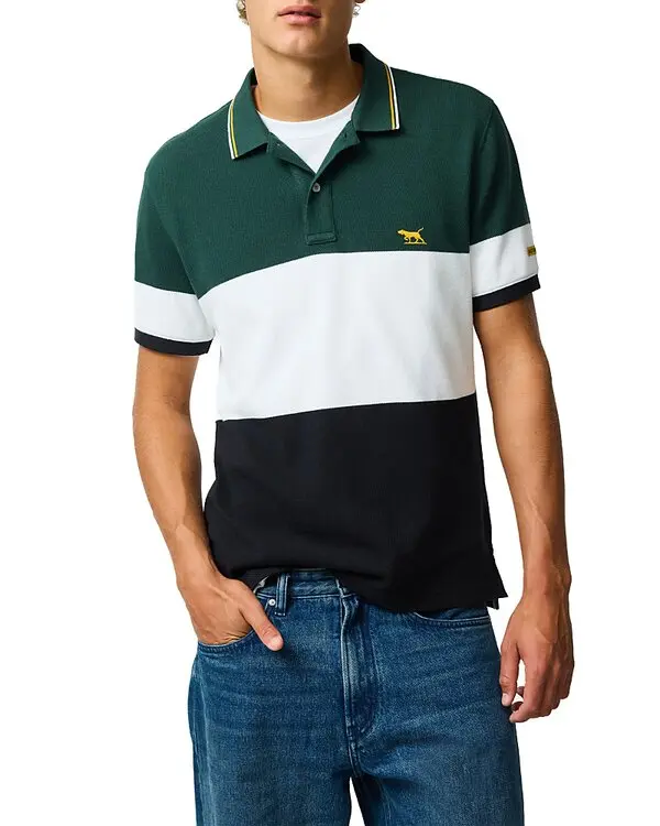 Rodd & Gunn Homebay Color Blocked Sports Fit Polo - Onyx
