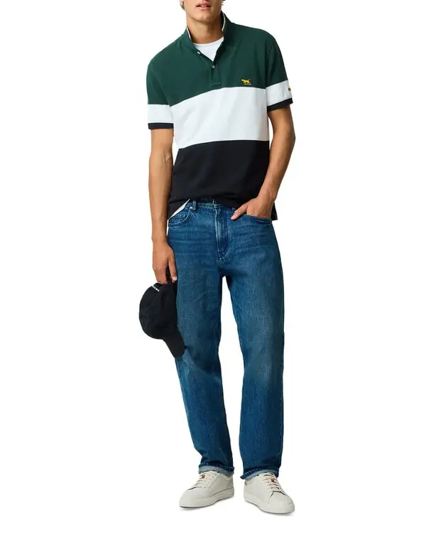 Rodd & Gunn Homebay Color Blocked Sports Fit Polo - Onyx