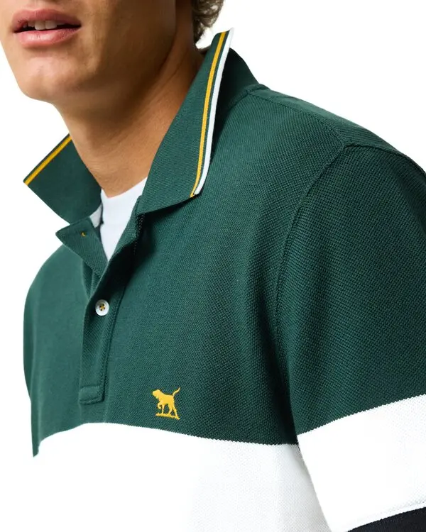 Rodd & Gunn Homebay Color Blocked Sports Fit Polo - Onyx