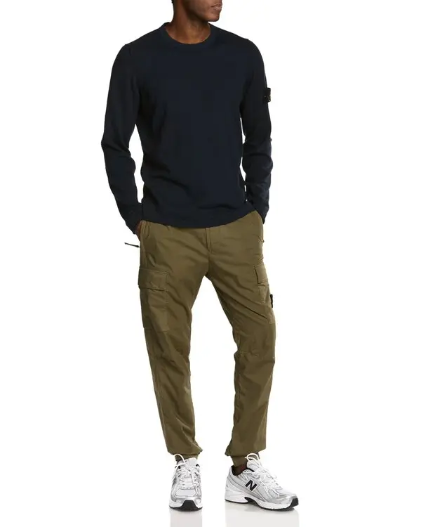 Stone Island Maglia Logo Patch Sweater - Navy Blue