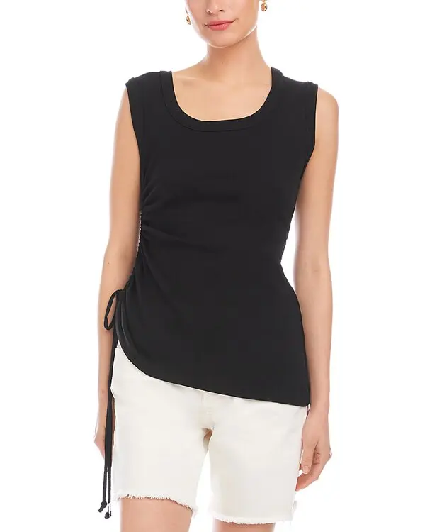 Fifteen Twenty Tia Side Shirred Tank - Black