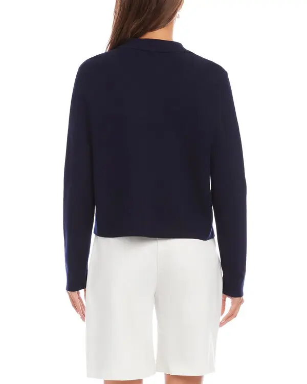 Karen Kane Collared Knit Jacket