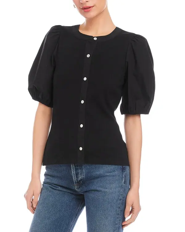 Fifteen Twenty Terryn Contrast Short Sleeve Top