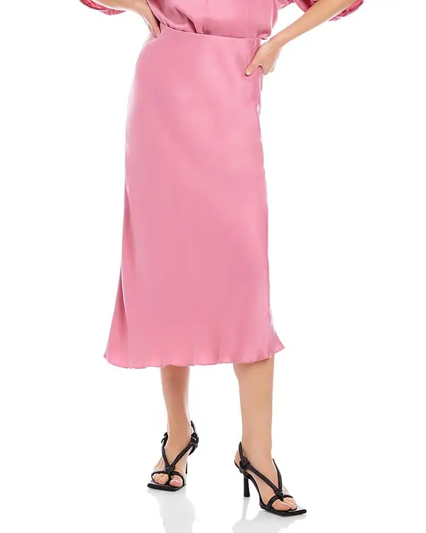 Fifteen Twenty Eva Bias Ankle Skirt - Peony