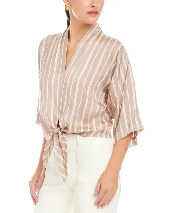 Fifteen Twenty Bernice Tie Front Blouse