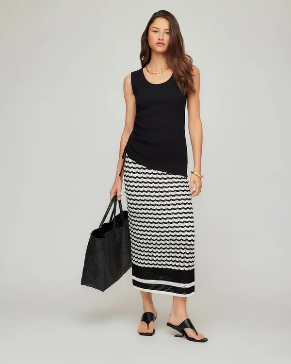 Fifteen Twenty Zoe Crochet Midi Skirt