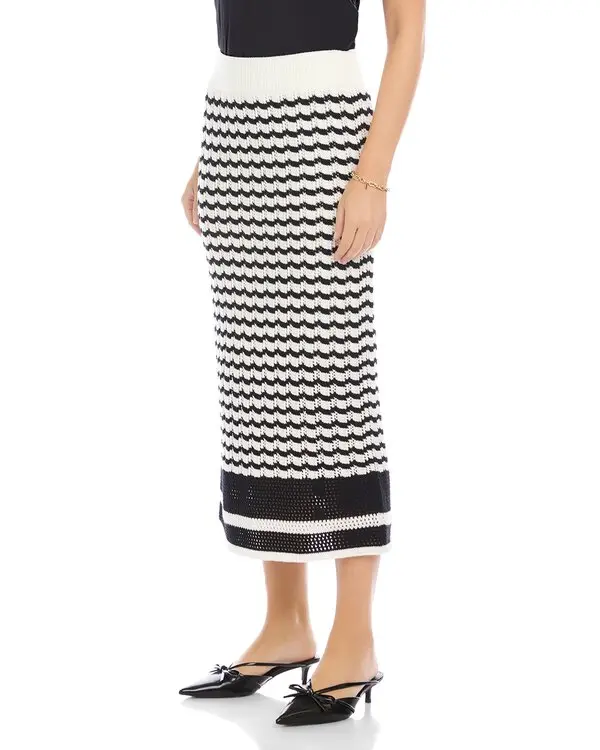 Fifteen Twenty Zoe Crochet Midi Skirt