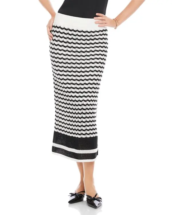 Fifteen Twenty Zoe Crochet Midi Skirt