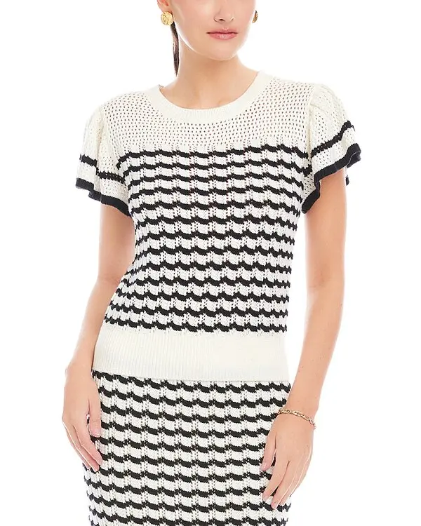 Fifteen Twenty Uma Crochet Sweater Top