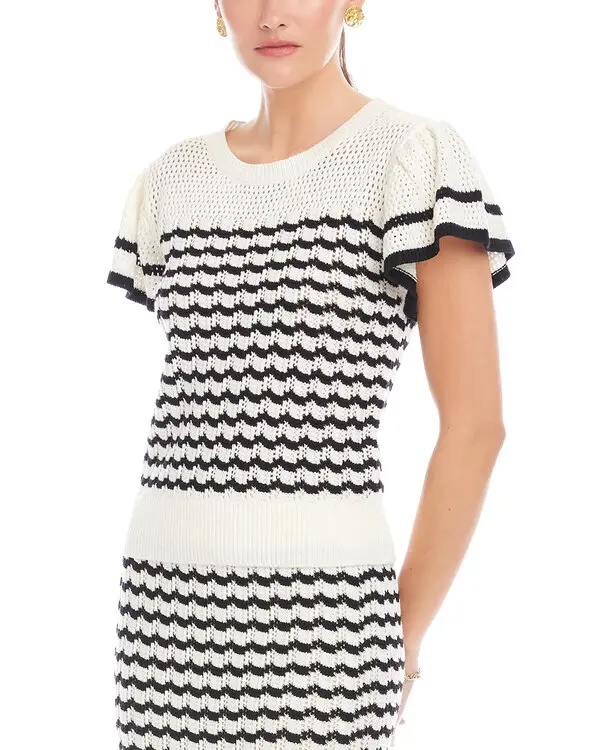 Fifteen Twenty Uma Crochet Sweater Top