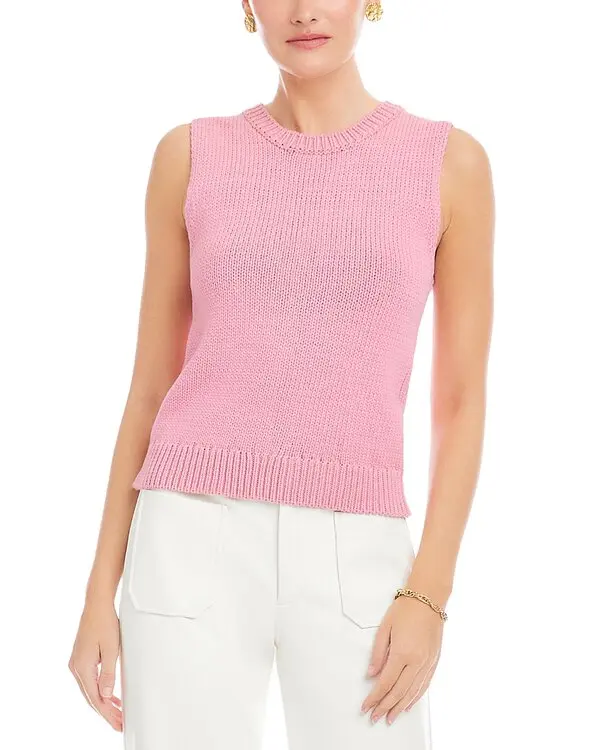 Fifteen Twenty Kimmy Keyhole Sweater Tank - Pink