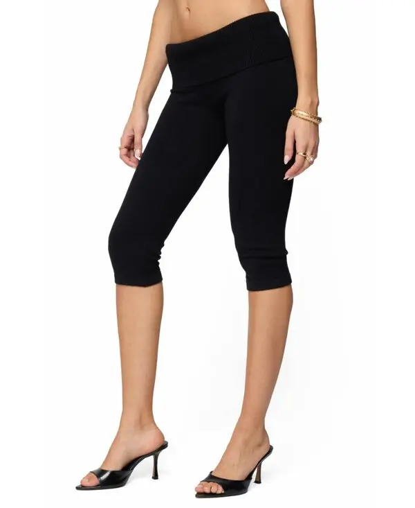 EDIKTED Skyla Knit Capri Pants