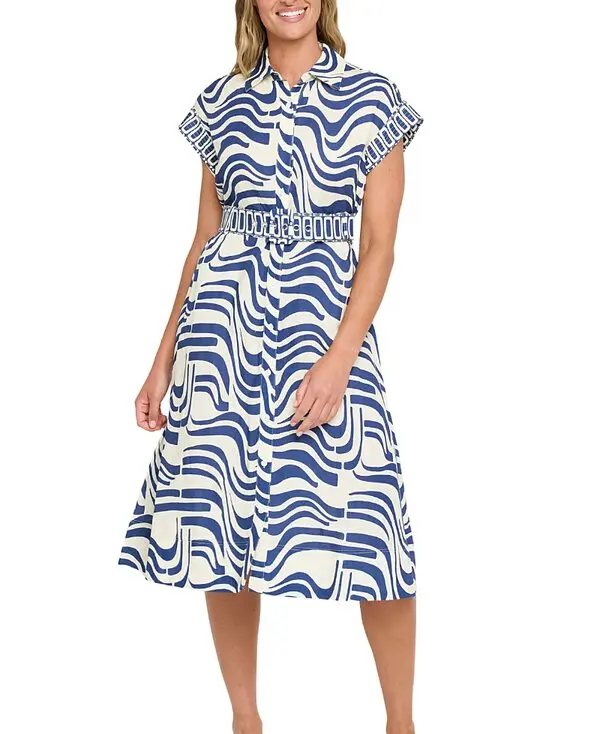 HERMOZA Alba Linen Belted Dress - Revel In Retro
