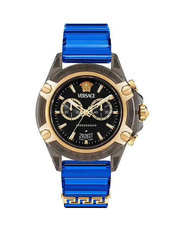 Versace Icon Active Chronograph, 44mm - Black