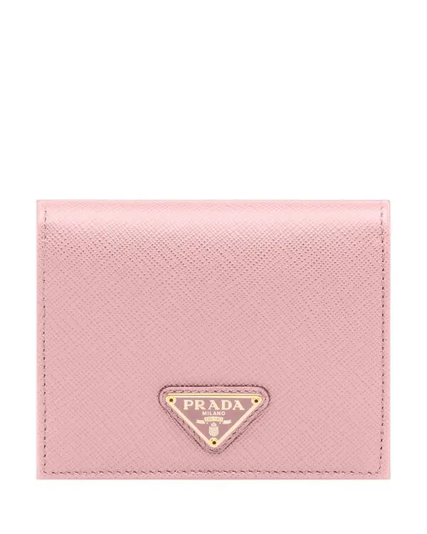 Prada Small Saffiano Leather Wallet - Pink