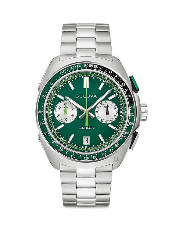 Bulova Performance Racer Chronograph - Silver/white