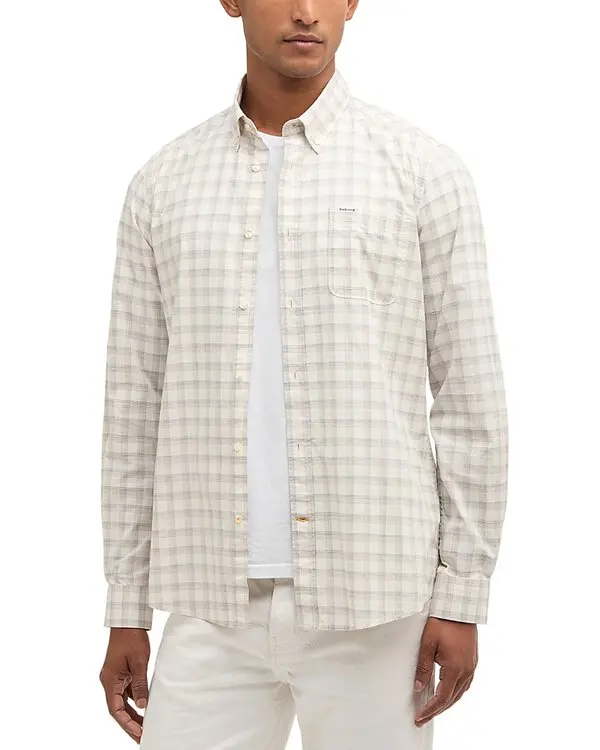 Barbour Bramwell Checked Tailored Shirt - Whisper White