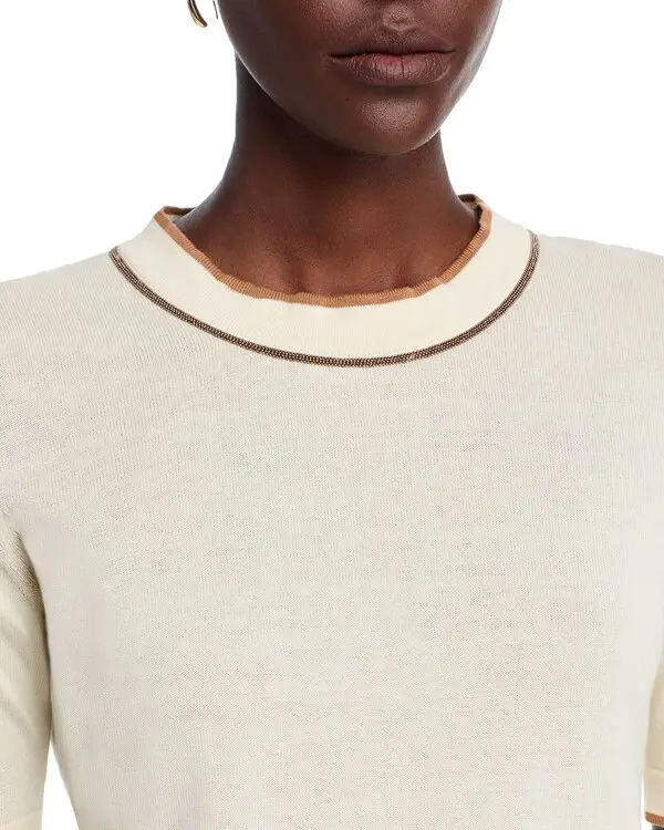 Fabiana Filippi Contrast Stripe Knit Tee