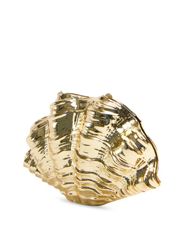 Simkhai Venus Aluminum Shell Clutch - Gold