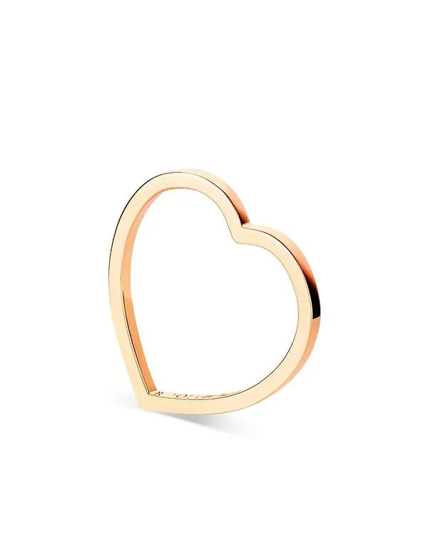REPOSSI 18k Antifer Diamond Heart Ring - Rose Gold