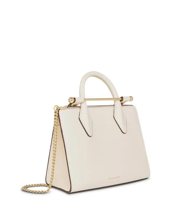 Strathberry Mini Leather Tote Bag - Vanilla