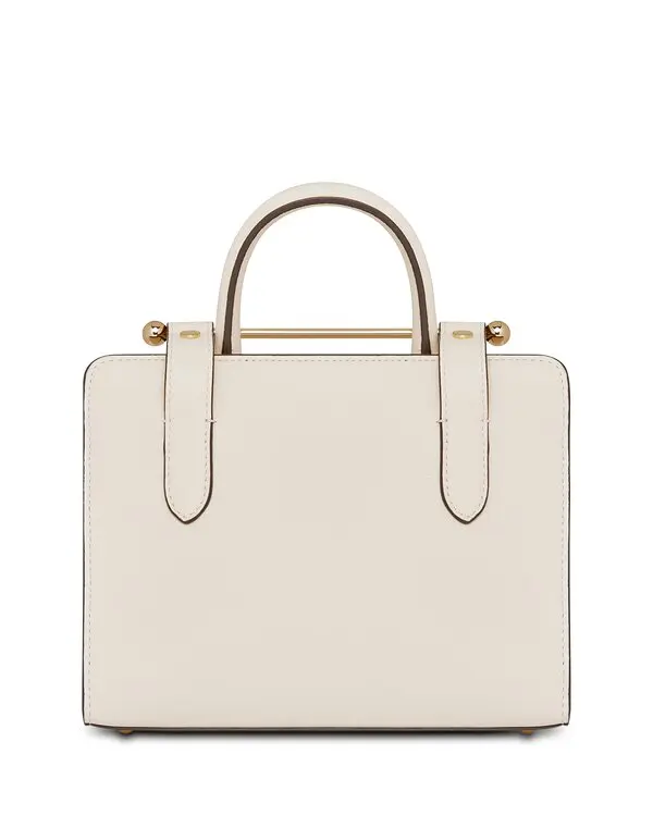 Strathberry Mini Leather Tote Bag - Vanilla