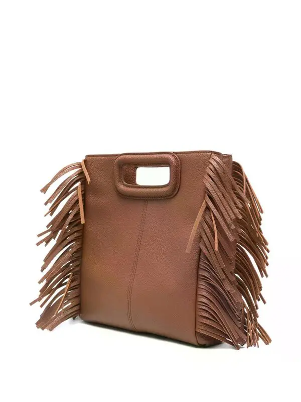 Maje Fringe Trim Tote Bag - Brown