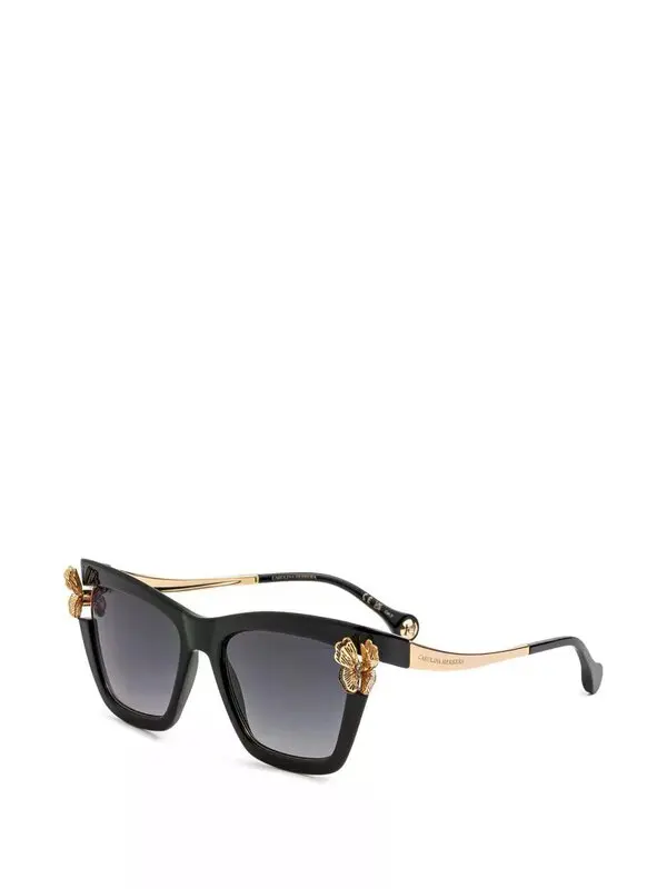 Carolina Herrera Floral Cat-eye Sunglasses