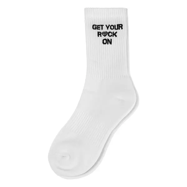 OUF! Diamonds + Sweatshirts X 'get Your Rock On' Socks - One-color