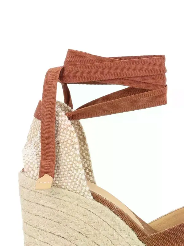 CastaÑer Chiara Wraparound Heeled Espadrilles - Brown
