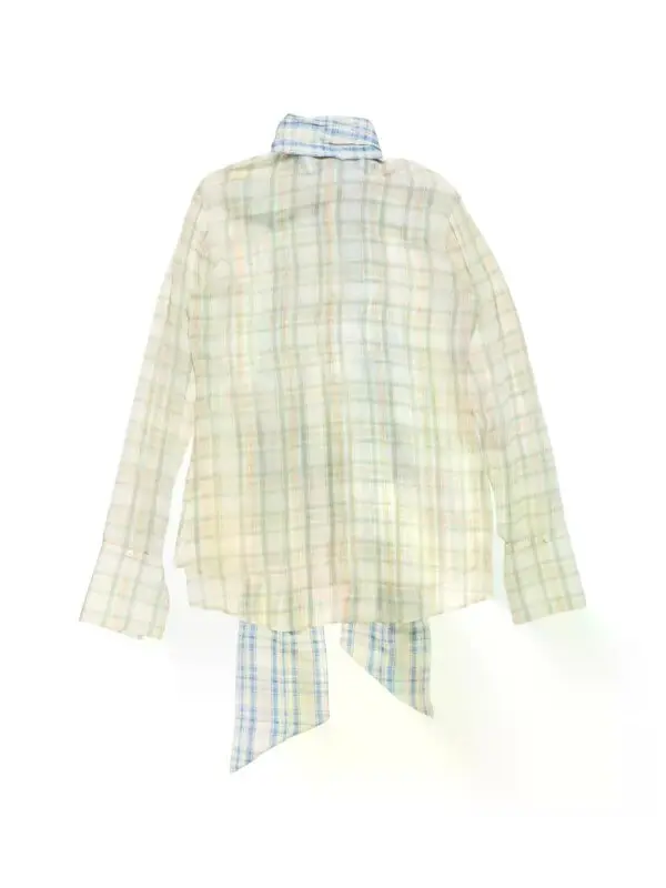 Acne Studios Plaid Tie Detail Shirt