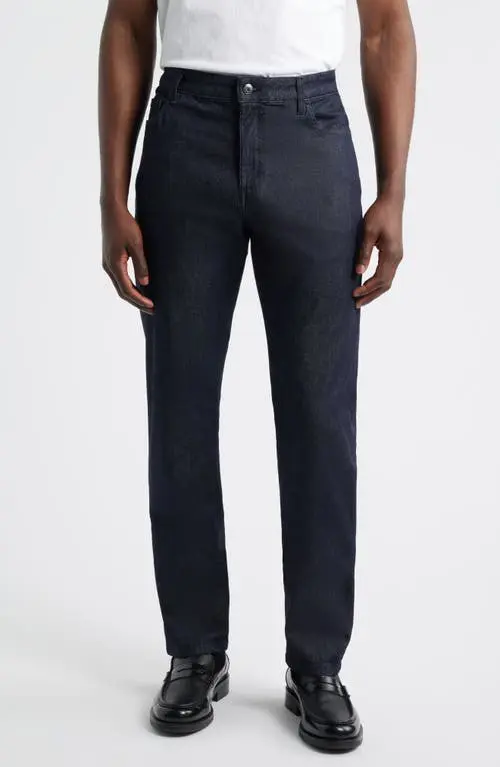 Canali Comfort Straight Leg Jeans - Navy