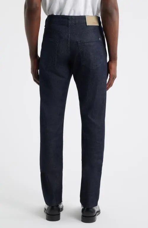 Canali Comfort Straight Leg Jeans - Navy