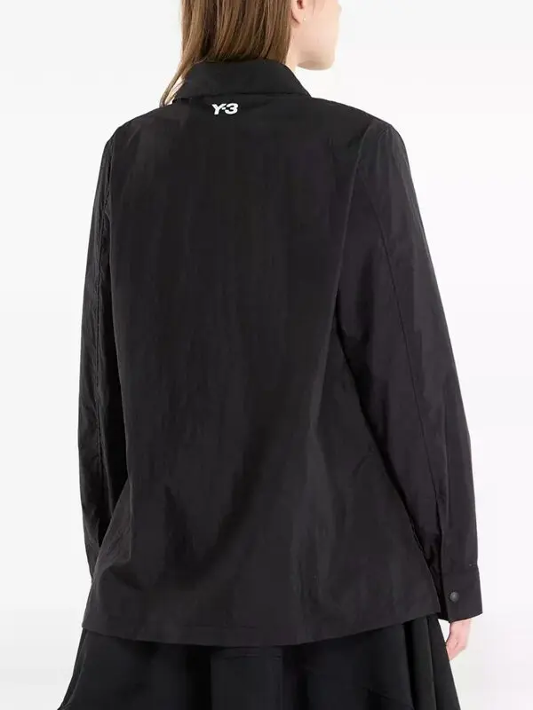 Y3 Long Sleeve Shirt With Three-stripes Detail
